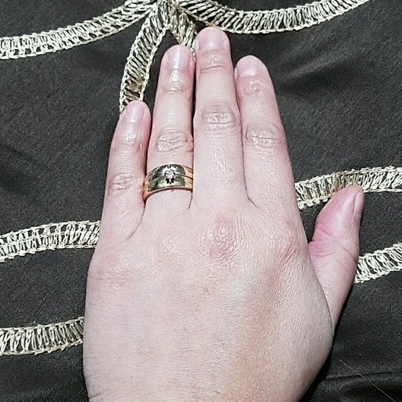 Jewelry | Real Diamond Engagement Ring9251k Fc Stamped | Poshmark